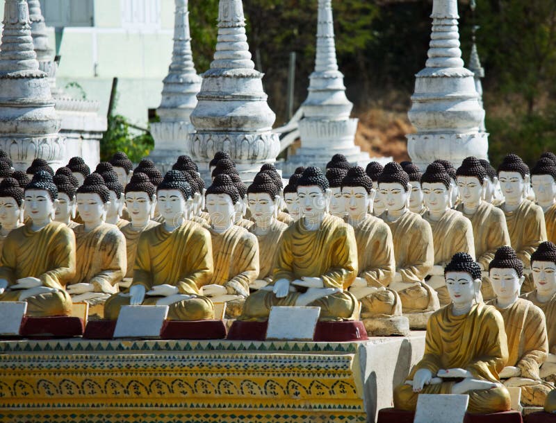 Buddhas statue stock photo. Image of attraction, seated - 54163002
