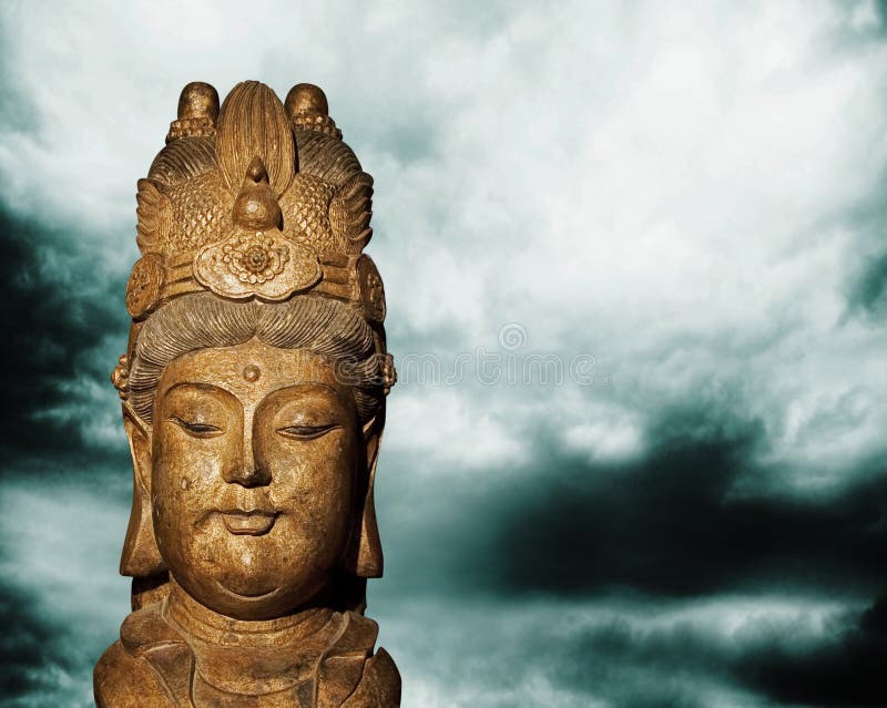 Buddhism Conept Chinese Buddha Ch Ing Dyn Stock Photo - Image of ...