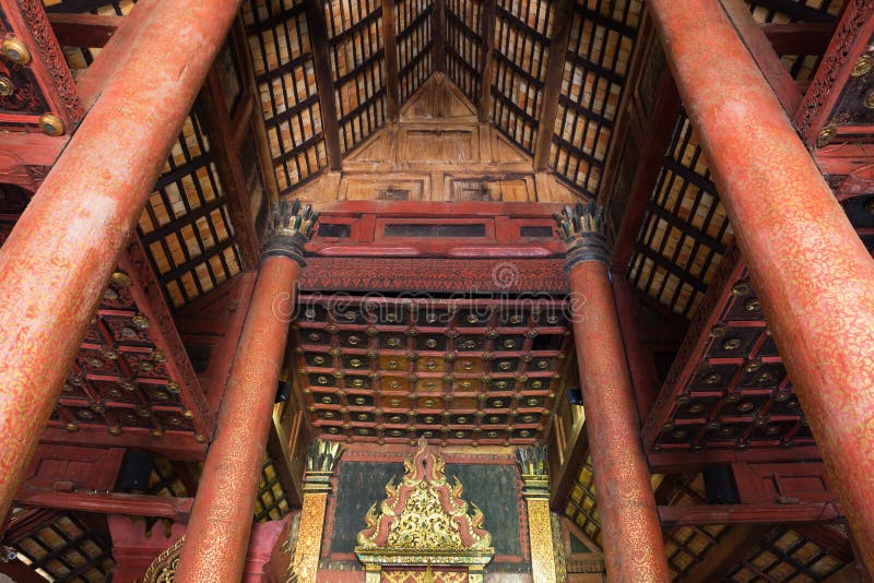 Buddhism temple ceiling stock photo. Image of ceiling - 66702762