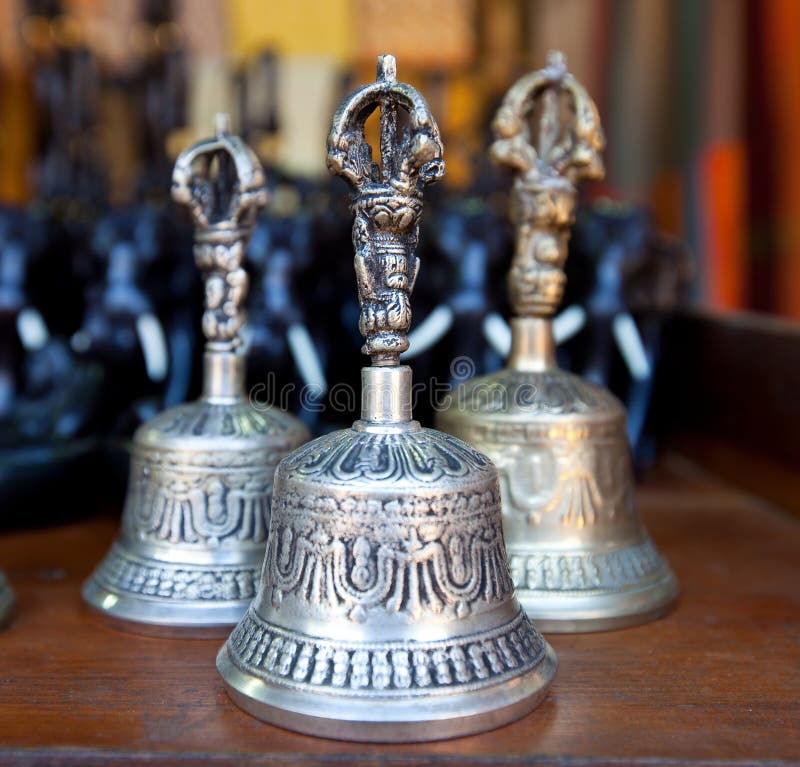 Buddhist Bell Stupas at Borobudur Temple Stock Image - Image of ...