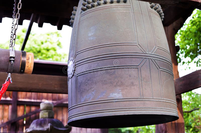 Buddhist bell ringing stock photo. Image of nara, large - 94437098