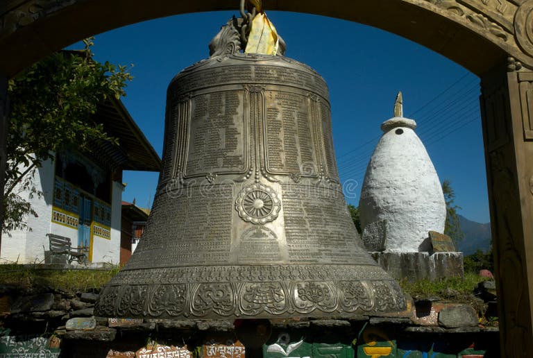 Buddhist bell Tashiding stock image. Image of religion - 41065735