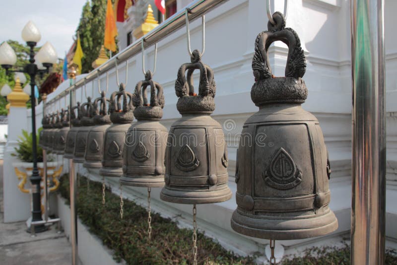 Buddhist bells. stock image. Image of bell, bells, decoration - 84729469