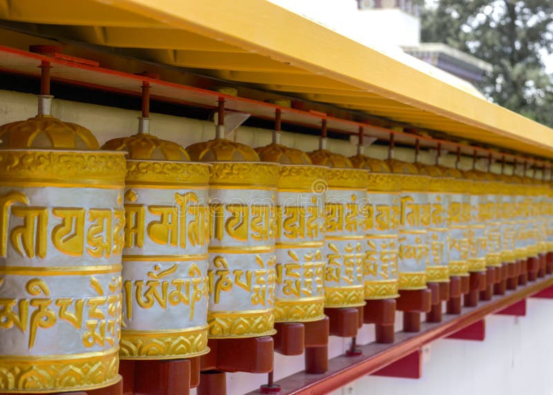 Buddhist Bells for Meditation in a Peaceful Day Stock Image - Image of ...