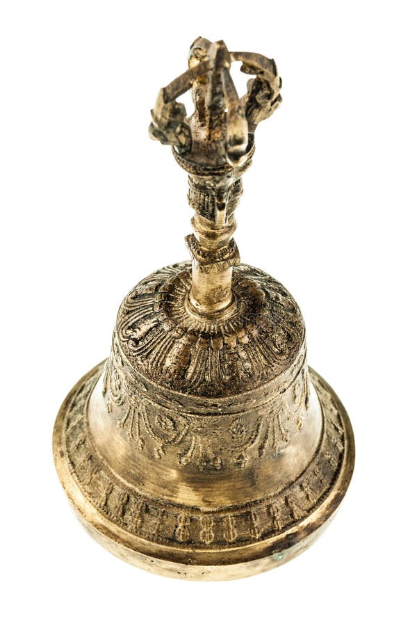 Buddhist bronze hand bell stock photo. Image of bell - 60697082