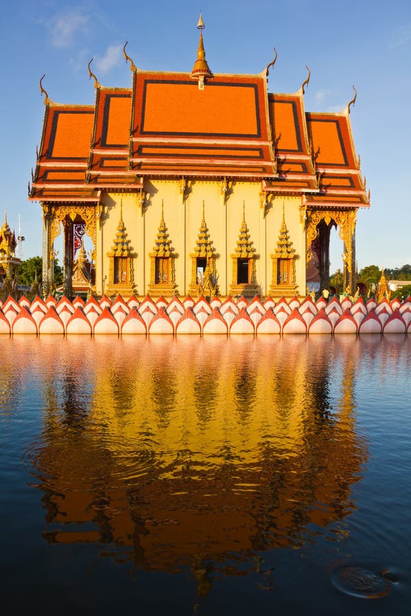 Buddhist Church stock image. Image of lotus, blue, island - 24989955