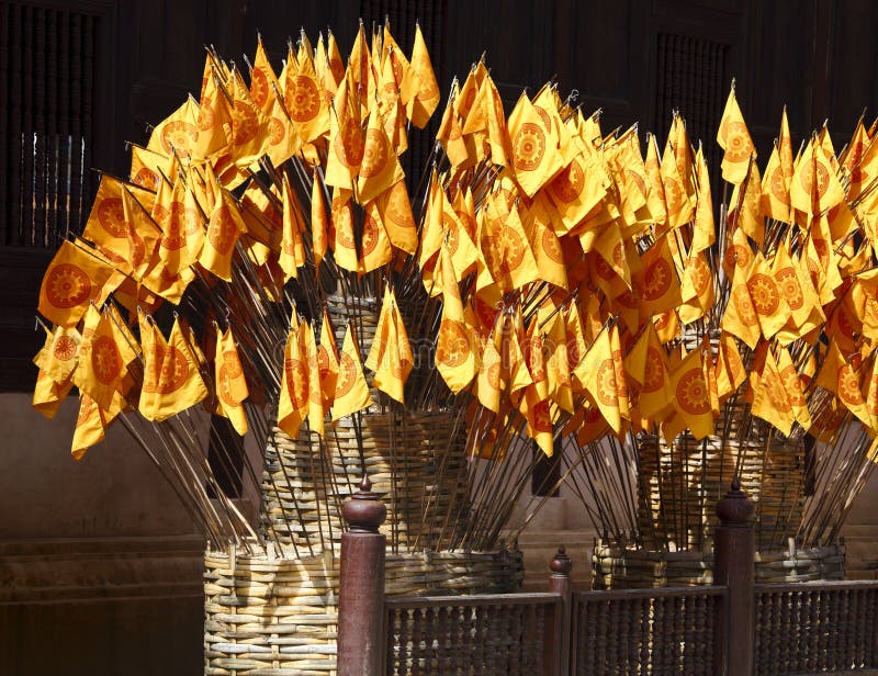 Buddhist flags stock image. Image of religion, religious - 16041045