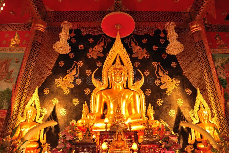 Buddhist Kingdom at Phisanulok Temple Stock Image - Image of creative ...