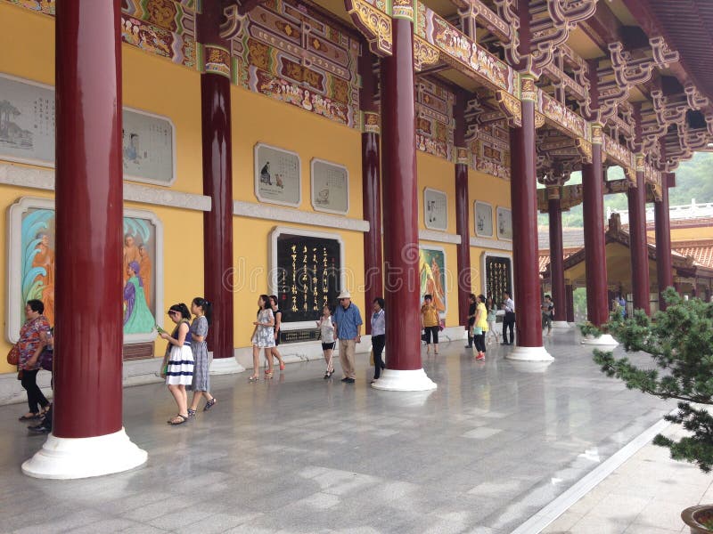 Buddhist Monastery Entrance Editorial Stock Photo - Image of china ...