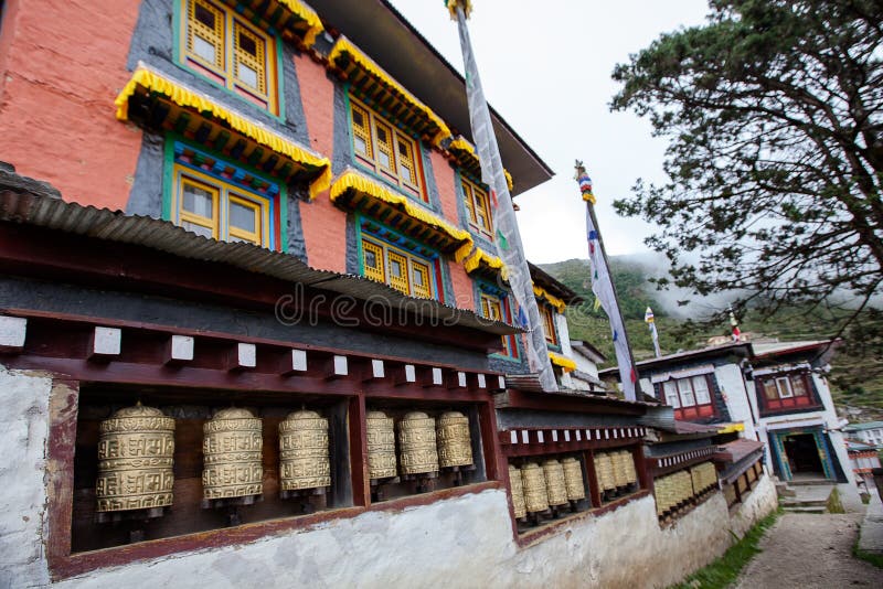 Buddhist Monastery in Khumbe Valley Stock Image - Image of bhutan ...