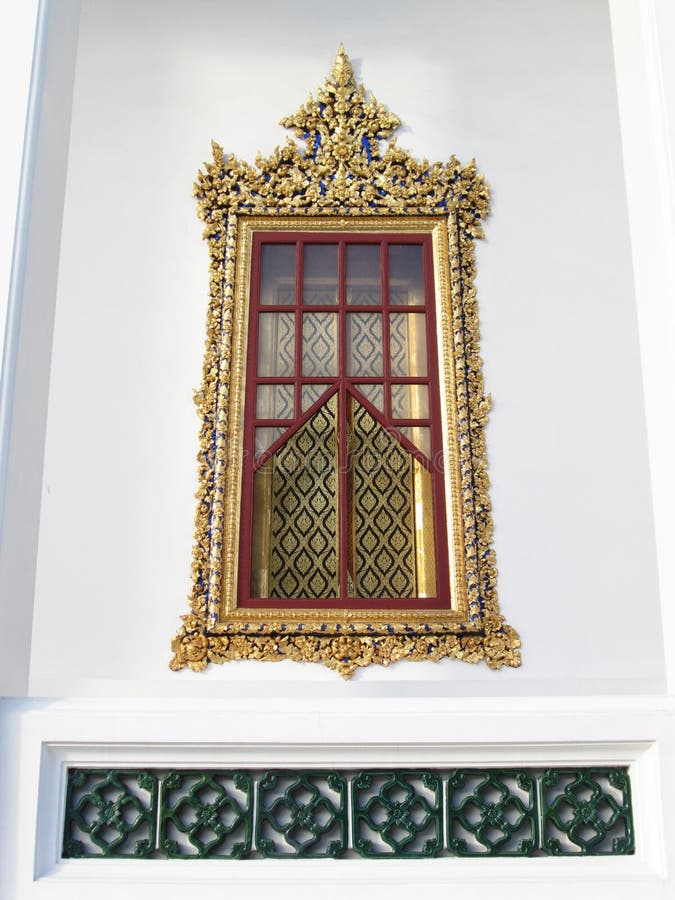 Buddhist Monastery Window , Bangkok Thailand Stock Photo - Image of ...