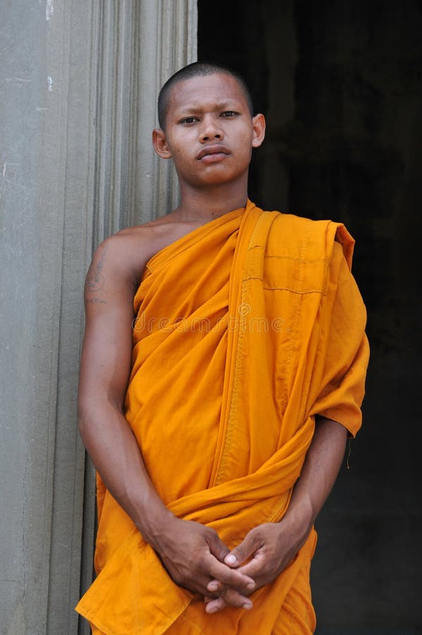 Buddhist Monk editorial image. Image of buddhists, cambodia - 25859465