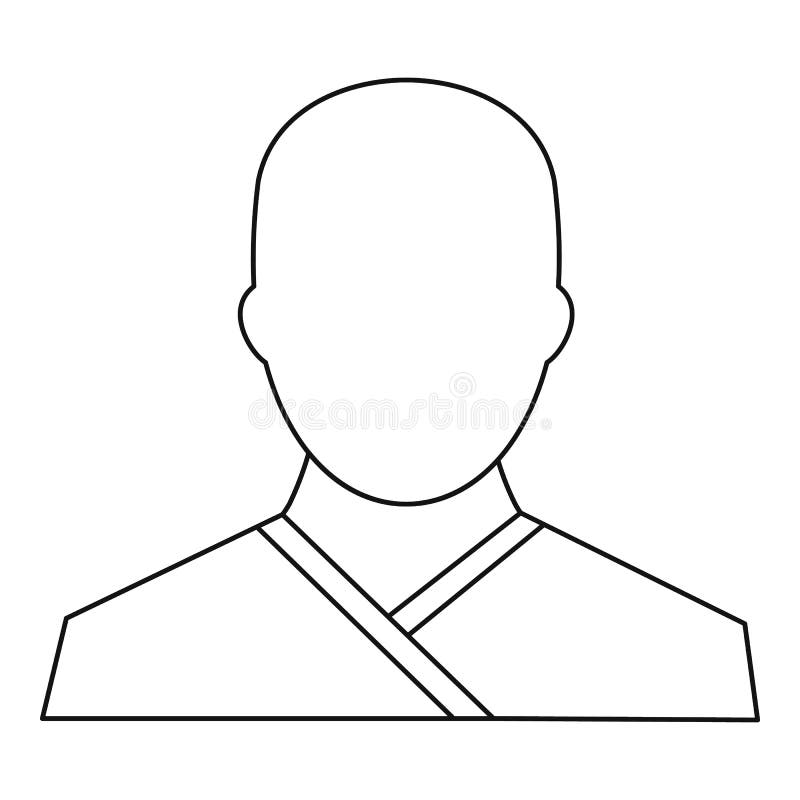 Monk Outline Stock Illustrations – 1,429 Monk Outline Stock ...