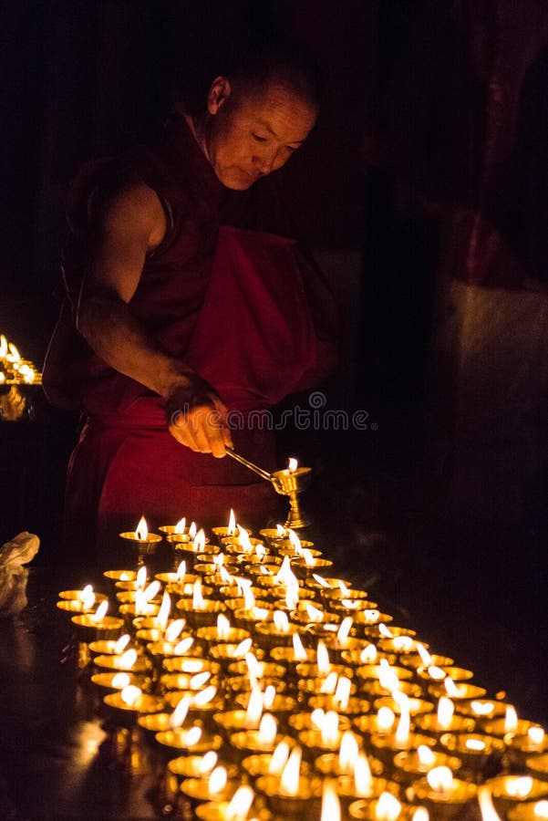 Buddhist monk editorial stock image. Image of monastery - 17835289