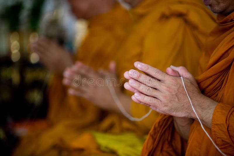 Pray for faith stock photo. Image of orange, monks, monk - 37158092