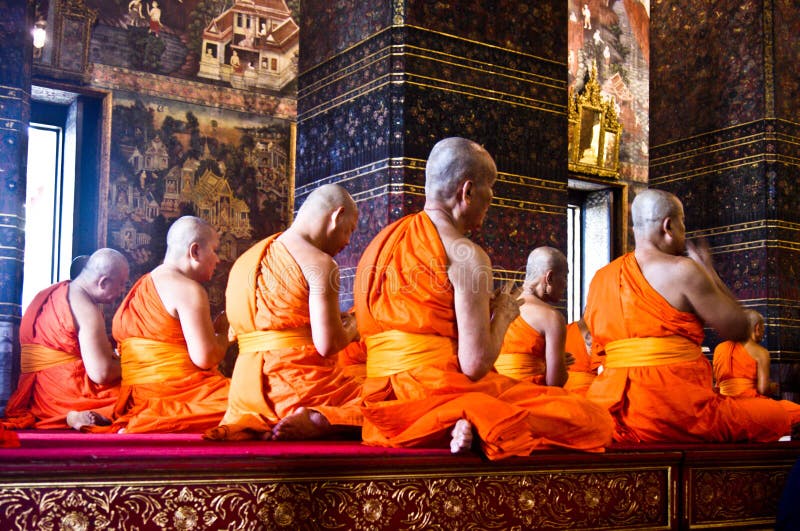 Buddhist monks editorial photography. Image of orange - 78200887