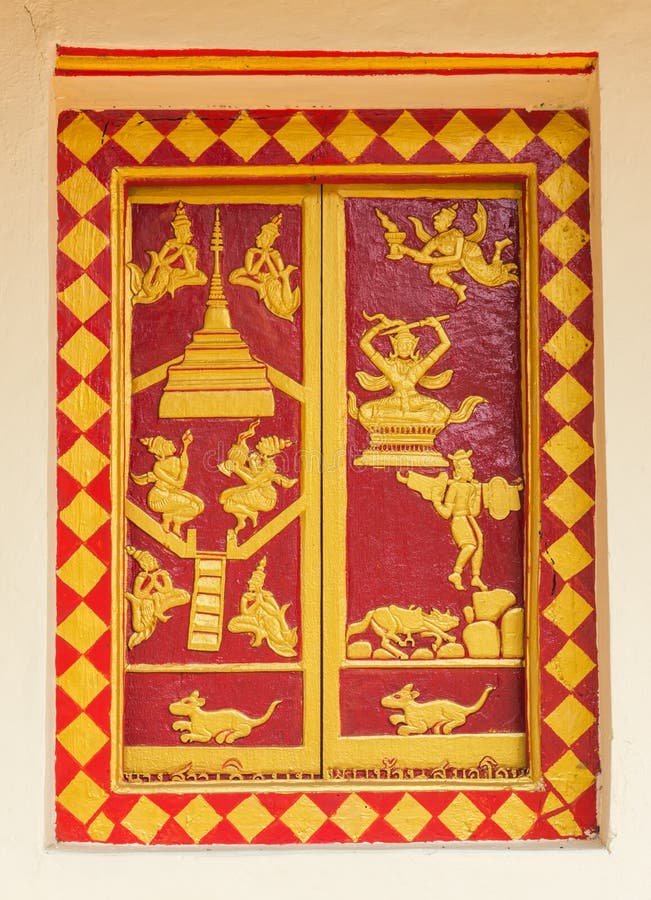 Buddhist stock image. Image of religious, wooden, patterns - 56270959