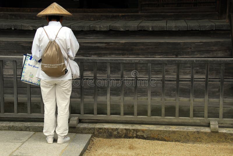 Buddhist pilgrim Japan editorial stock image. Image of wall - 46287989
