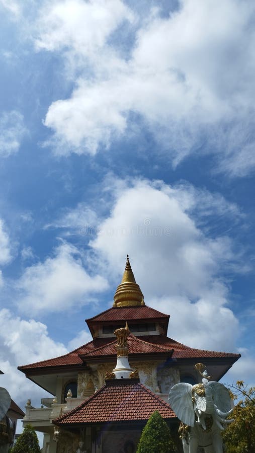 Buddhist Place of Worship in Puja Mandala, Bali Stock Photo - Image of ...
