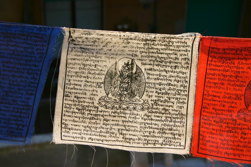 Buddhist prayer flags stock photo. Image of colorful - 34969690