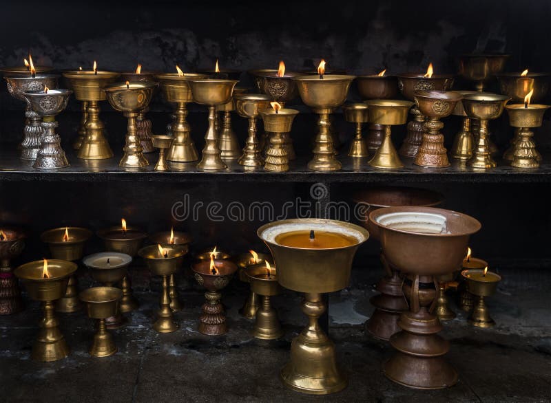 Buddhist Ritual Stupa for Fire Ceremonies in the Himalayan Mountains ...