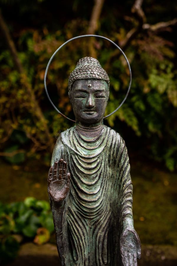 Buddhist Shinto Statue Idol at Hasadera Temple in Kamakura, Japan Stock ...