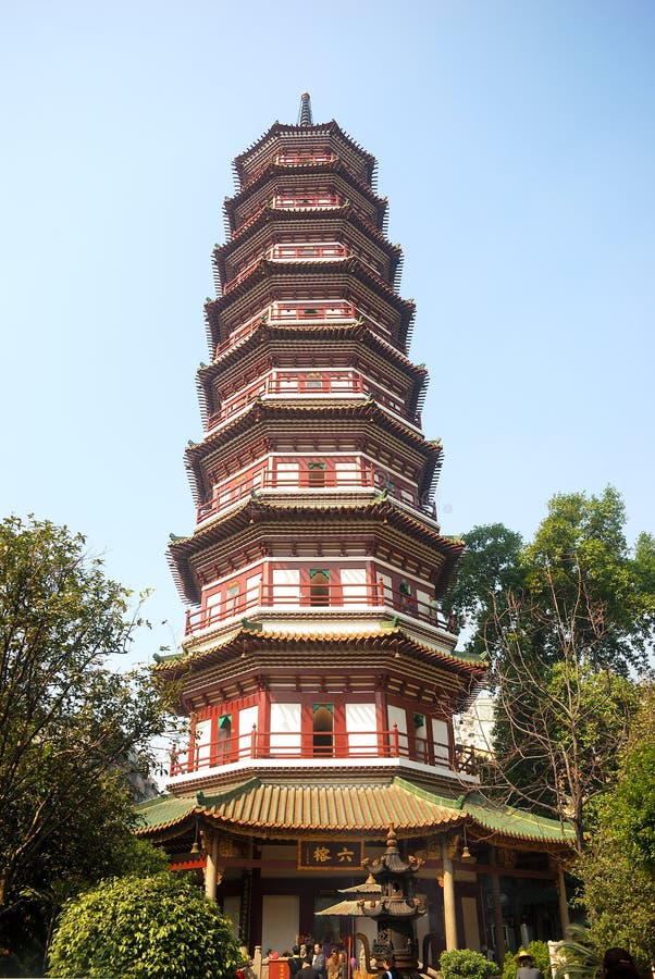 The Buddhist Six Banyan Tree Temple, Guangzhou, China Editorial Photo ...