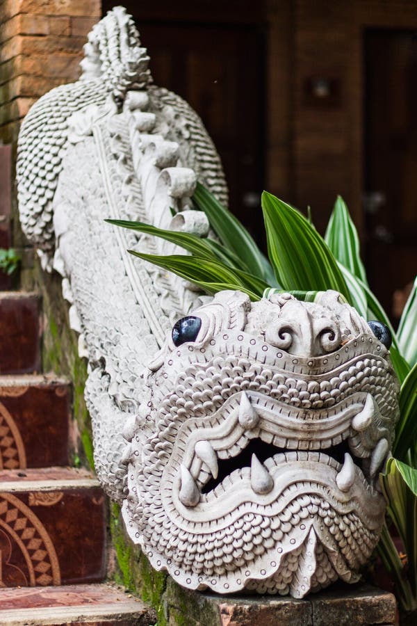 Buddhist Statues of Animals in Temple Thailand (Mom) Stock Image ...