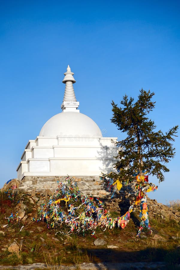 Chorten Stupa Religious Monument Of Tibetan Buddhism, Stock Photo ...