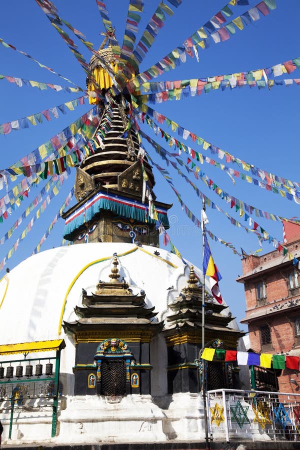 Buddhist Stupa, Kathmandu, Nepal Stock Photo - Image of site, history ...
