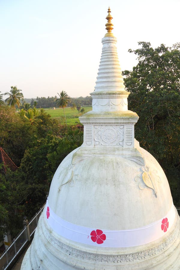 White Stupa Inside Building Stock Image - Image of dagoba, white: 55269713