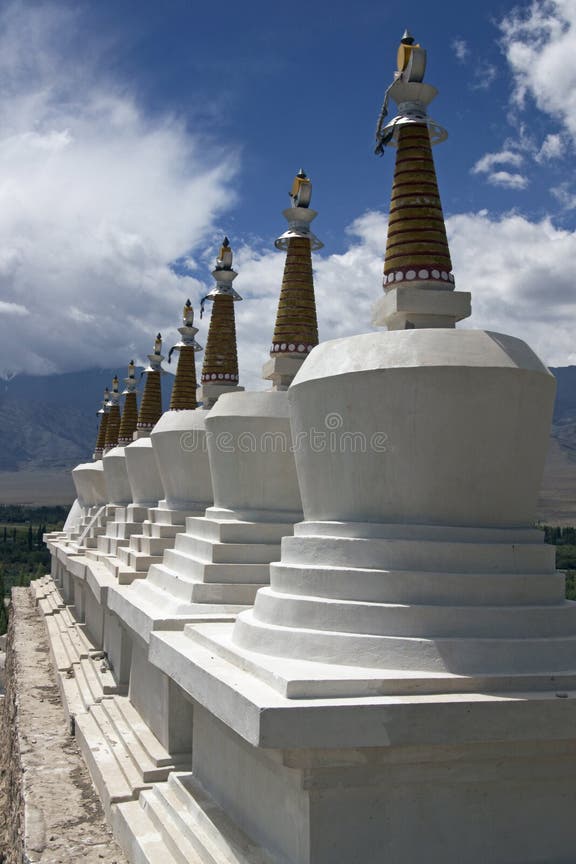 Buddhist Stupas stock photo. Image of ladakh, buddhist - 6233756