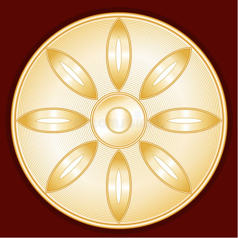 Wheel Buddhist Symbol Stock Illustrations – 1,200 Wheel Buddhist Symbol ...