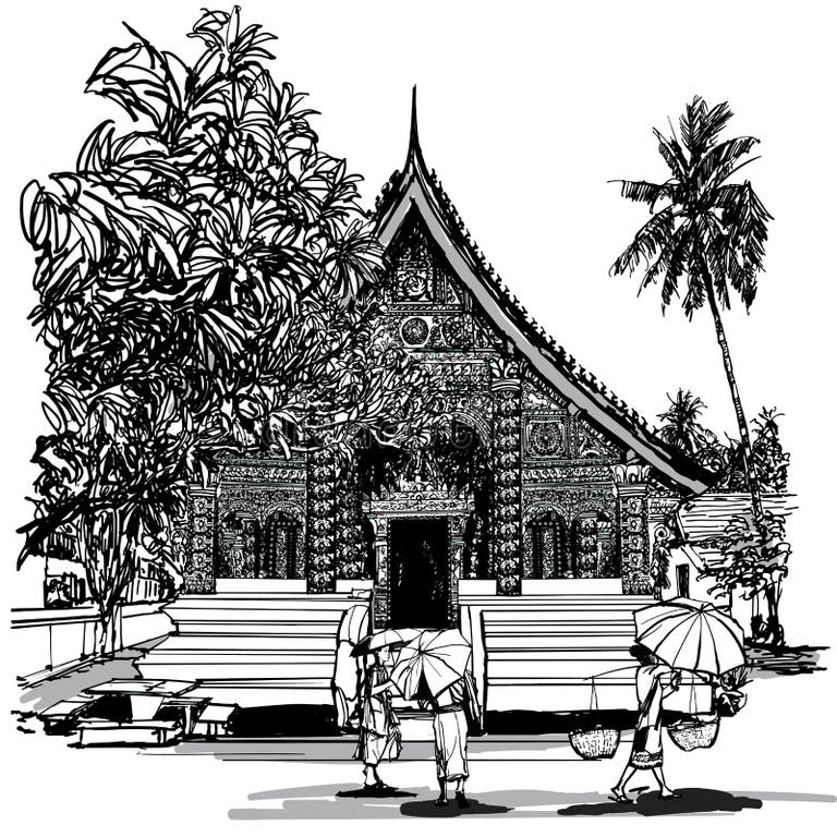 Temple Lao Stock Illustrations – 122 Temple Lao Stock Illustrations ...