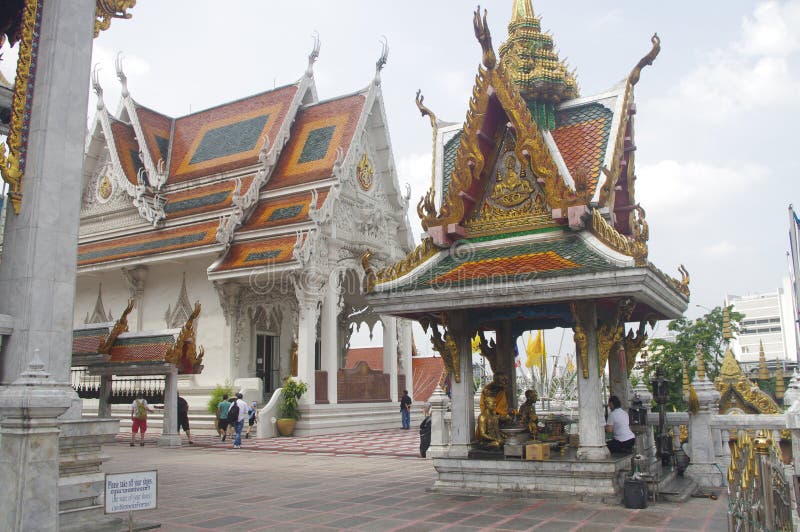 Buddhist temple in Bangkok editorial stock image. Image of built - 41483579