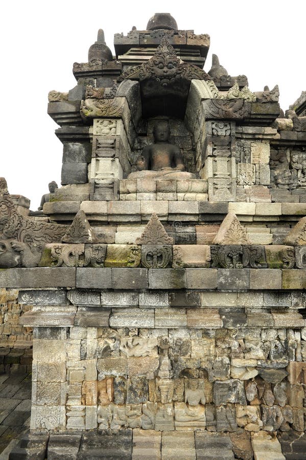 Buddhist Temple of Borobudur on the Island of Java Stock Image - Image ...