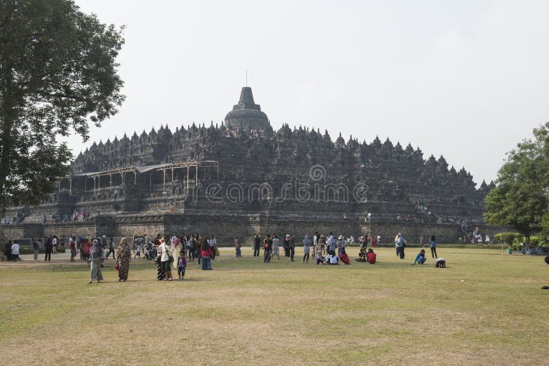 Buddhist Temple of Borobudur, Java Editorial Stock Image - Image of ...