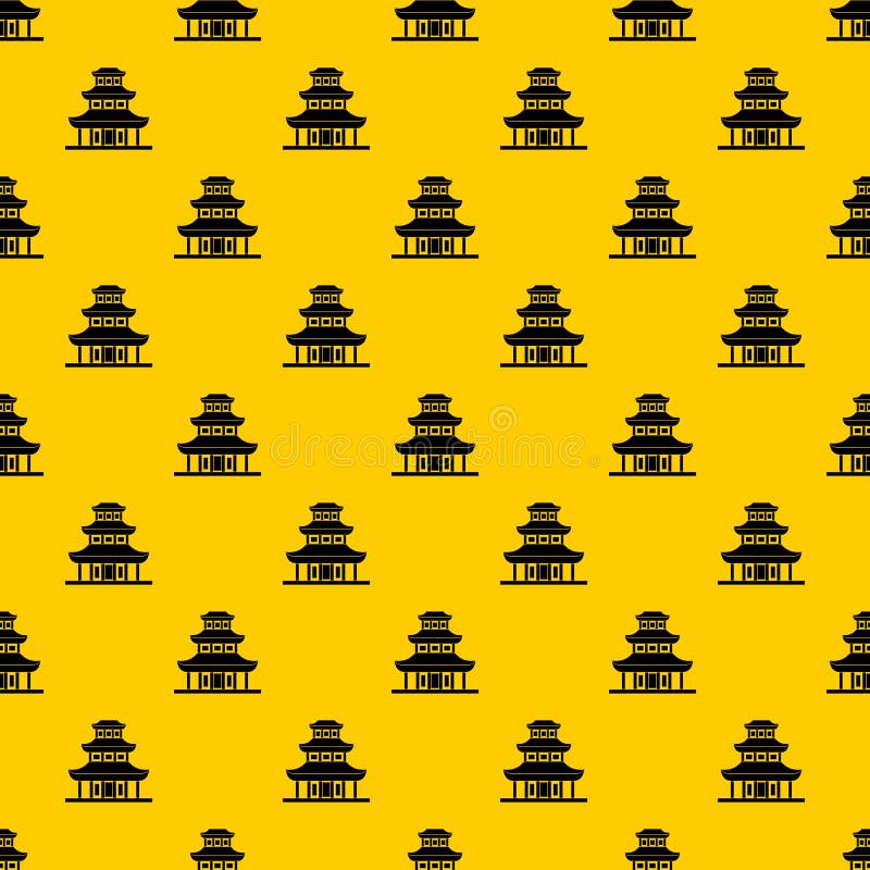 Buddhist Temple Pattern Vector Stock Vector - Illustration of chinese ...