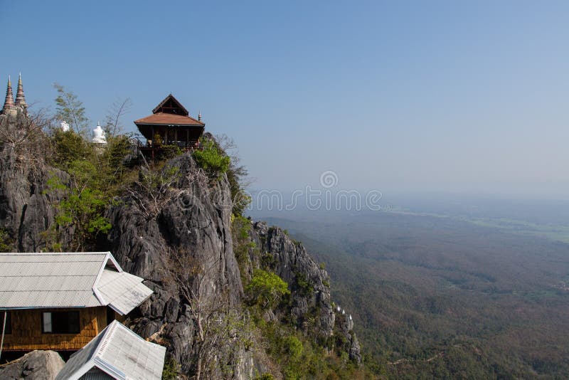 Buddhist Temple On A Mountain Top. Stock Photo - Image of landscape ...