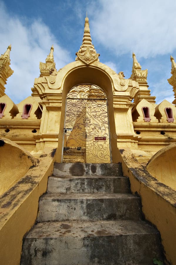 Buddhist Temple In Vientiane, Laos Stock Image - Image of great, temple ...