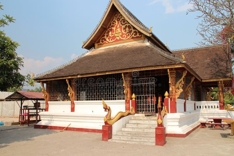 Buddhist Temple (wat Manorom) in Luang Prabang (laos) Stock Image ...