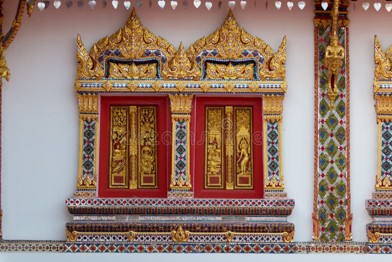 Buddhist temple window stock photo. Image of asia, window - 50044944