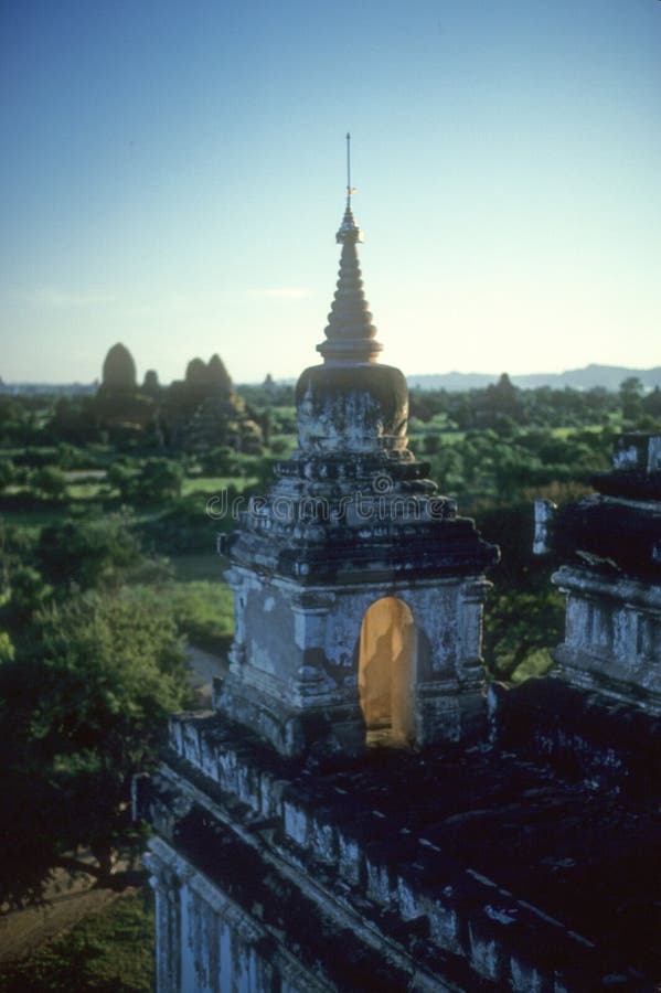 Buddhist Temples in Ancient Ruins of Pagan Stock Photo - Image of burma ...