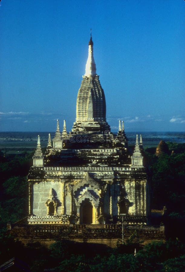 Buddhist Temples in Ancient Ruins of Pagan Stock Image - Image of ...