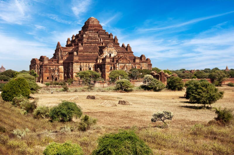 Buddhist Temples at Bagan Kingdom, Myanmar Stock Image - Image of ...