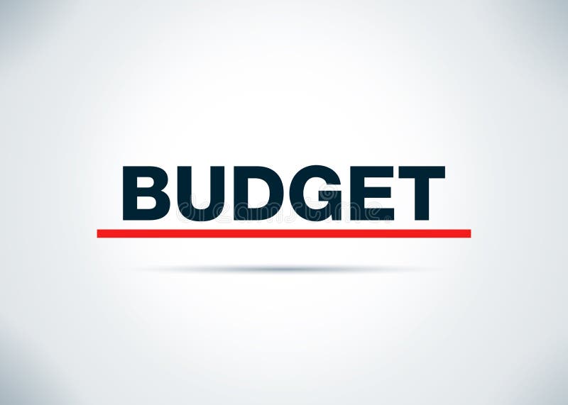 Budget Abstract Digital Banner Yellow Background Stock Illustration ...