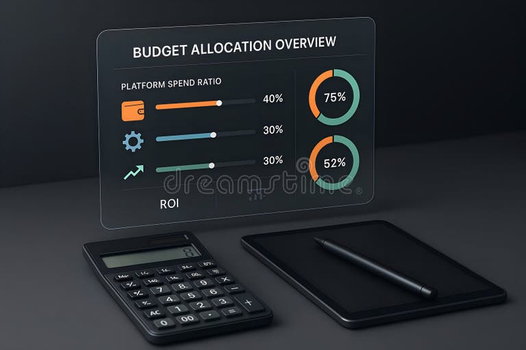 Budget Allocation Overview Showing Financial Data Analysis and Key ...