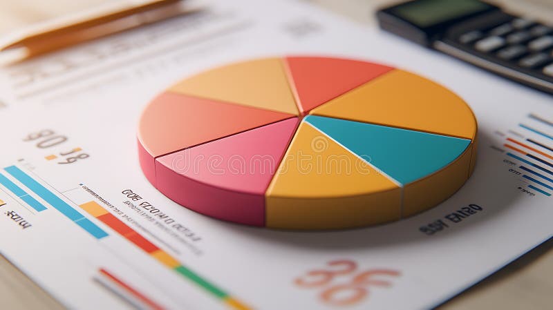 Budget Analysis Pie Chart with Modern Aesthetic, Simple Layout Stock ...