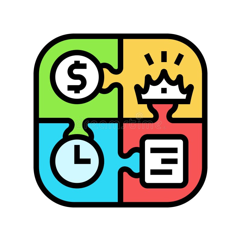 Budget Authority Needs Timeline Color Icon Vector Illustration Stock ...