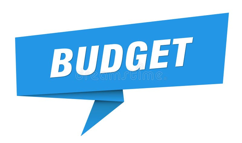 Budget Banner. Budget Speech Bubble, Label, Sticker, Sign Template ...